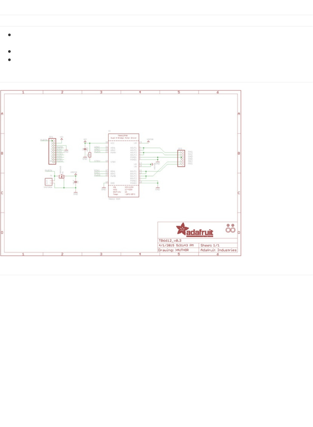 TB6612 1.2A DC/Stepper Motor Driver Breakout Brd Datasheet by Adafruit ...