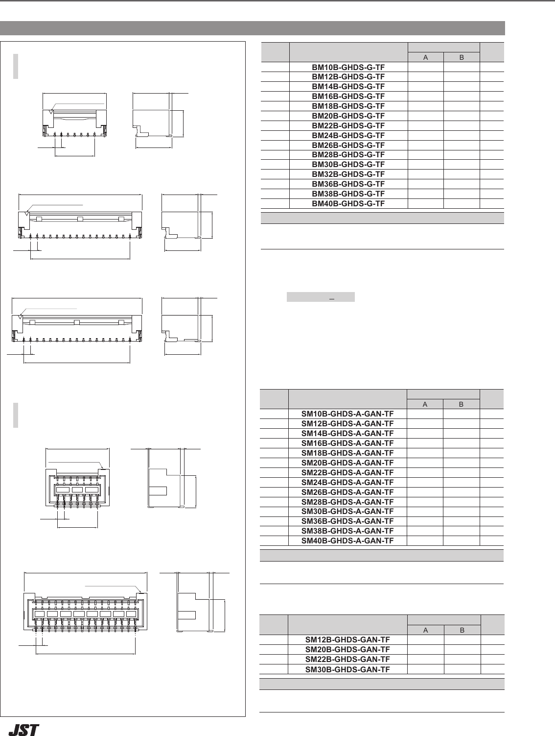 GHD Connector Datasheet by JST Sales America Inc. | Digi-Key Electronics