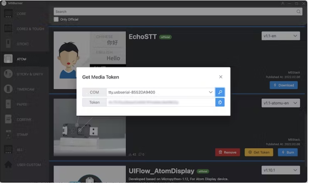 Getting Started with the M5Stack Atom STT